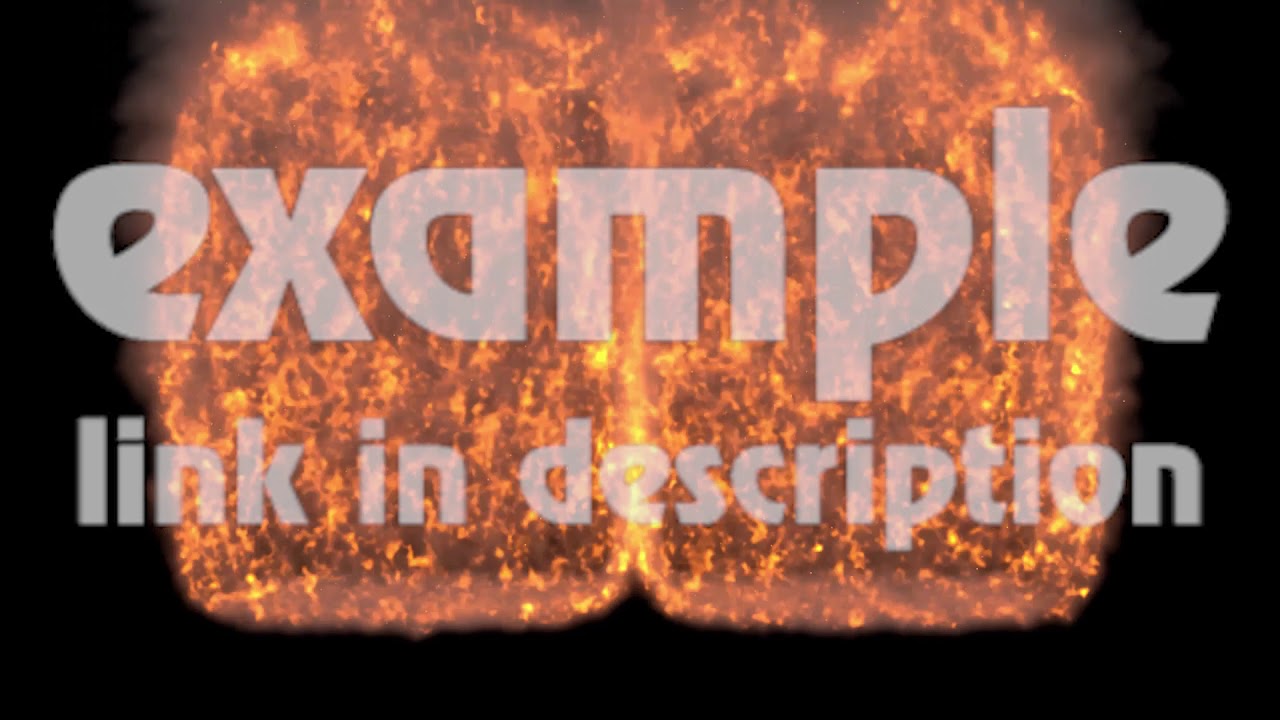 Fire with smoke for Youtube End screen - use 4 videos template #8 - YouTube