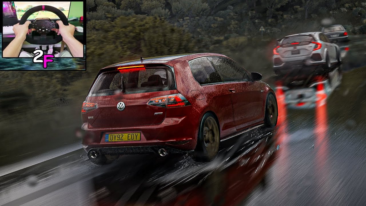 Volkswagen GTI APR Vs Honda Civic Type-R RAINY BATTLE! - Assetto Corsa ...