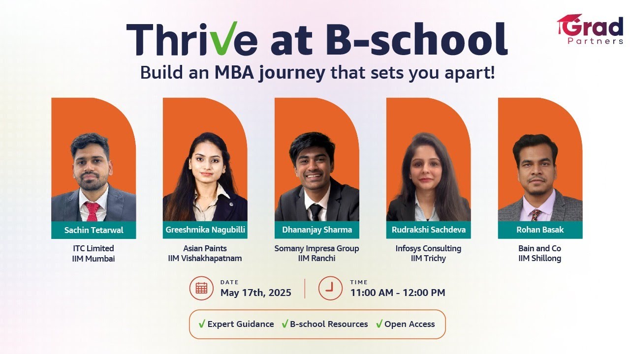 Thrive at B-School with Grad Partners | Session 3 - YouTube