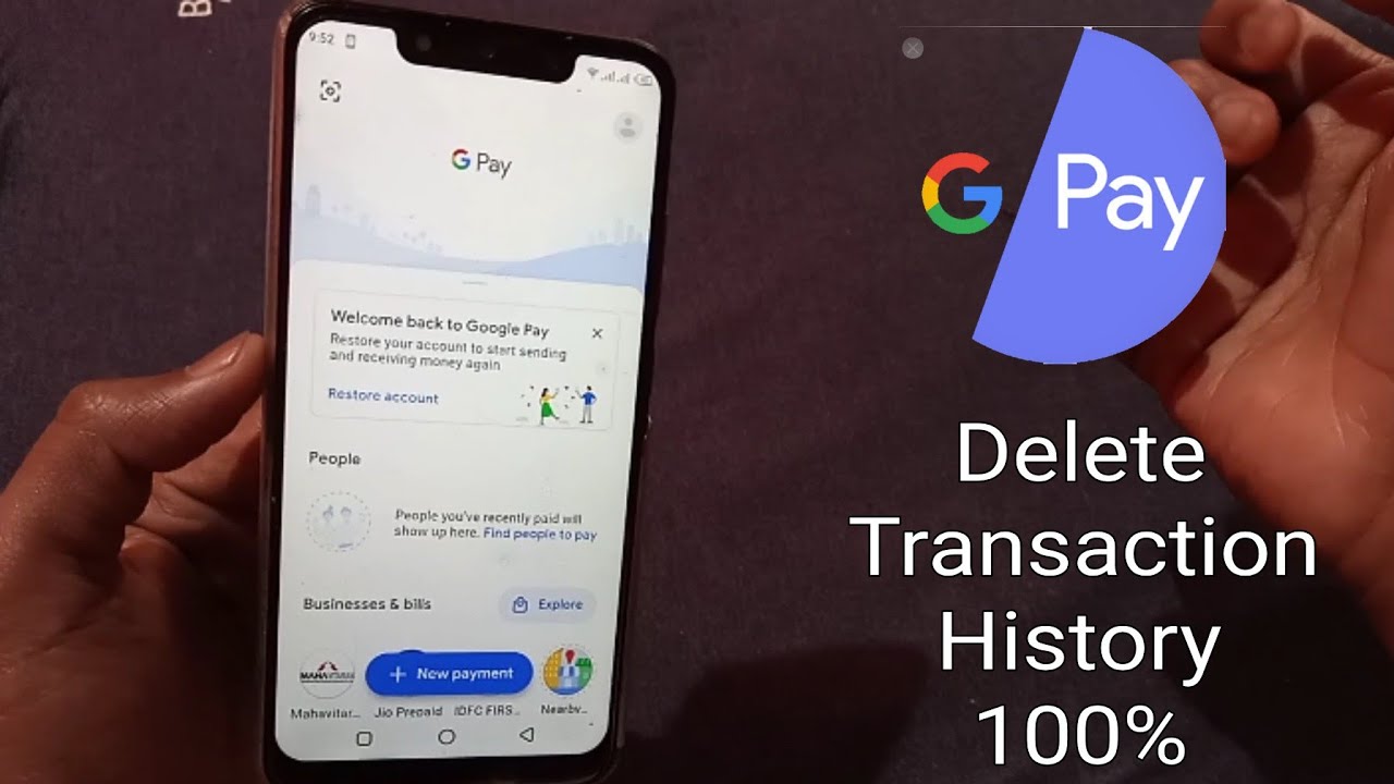 How To Delete Google Pay Transaction History 2021 - YouTube
