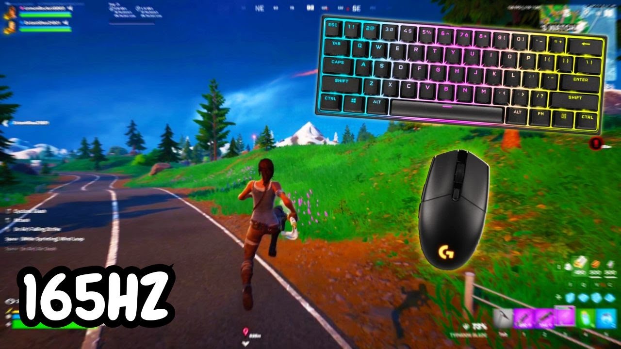 Corsair K65 ASMR🤩Battle Royale💰 Satisfying Keyboard Fortnite 120 FPS ...