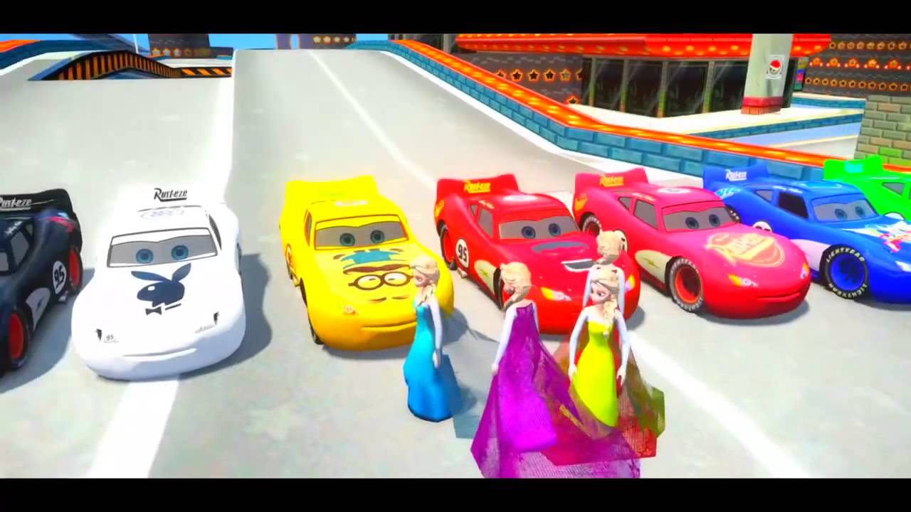 Frozen Princess Elsa And Friends Nursery Rhyme Happy Songs w/ Lightning ...