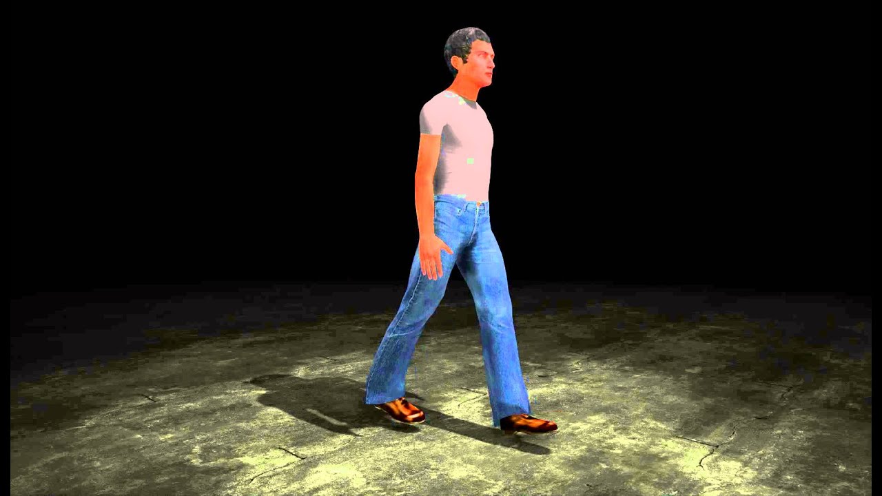 Motion Capture Walk Cycle - YouTube