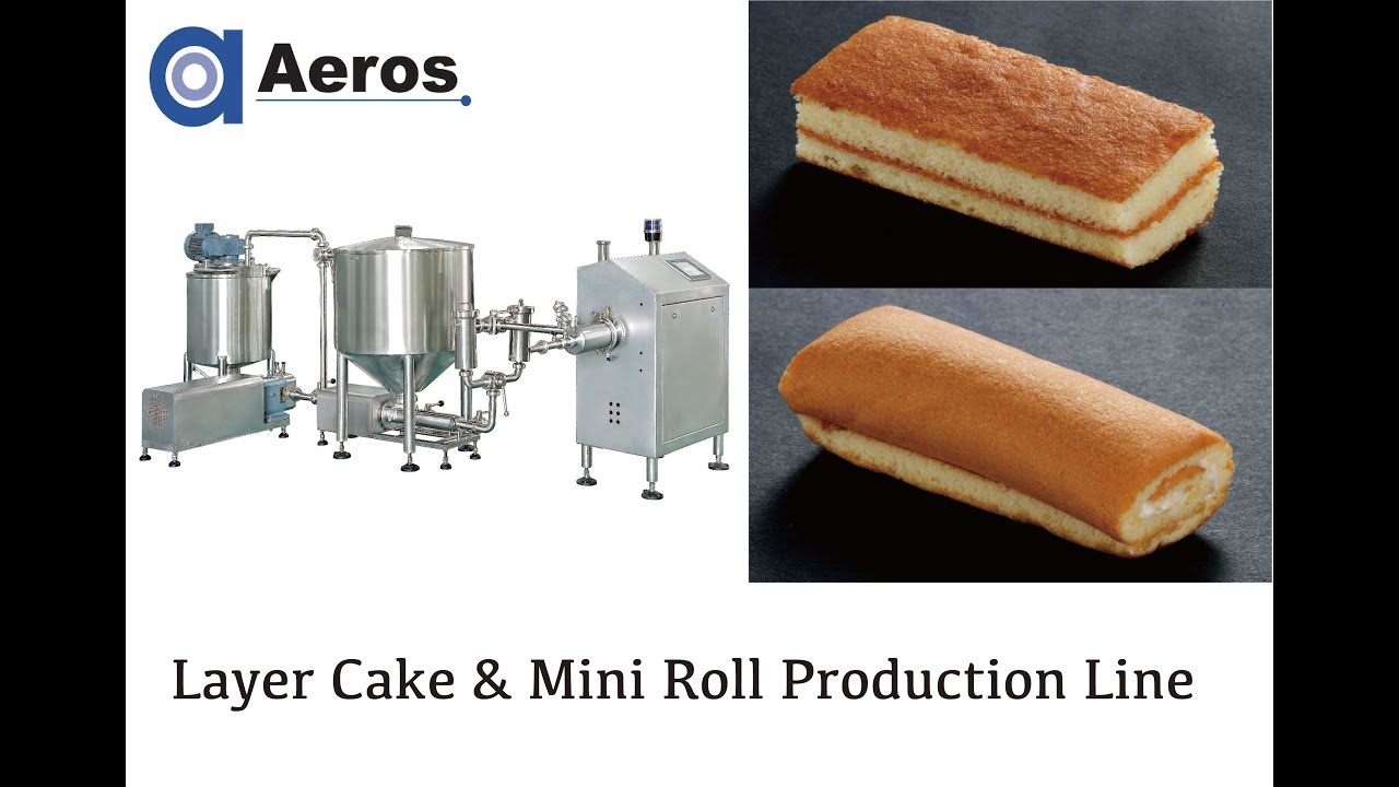 Aeros Layer Cake Automatic Production Line | Layer Cake | Mini Roll ...