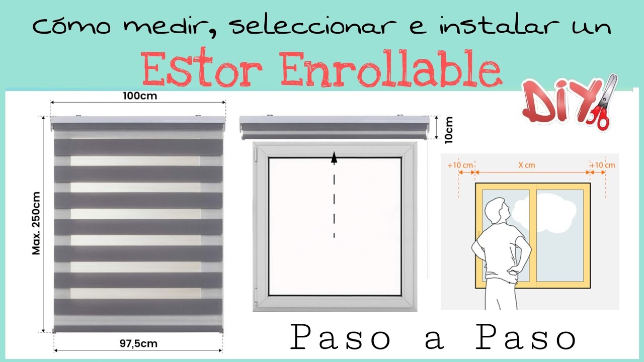 CÓMO INSTALAR UN ESTOR ENROLLABLE || PASO A PASO - YouTube