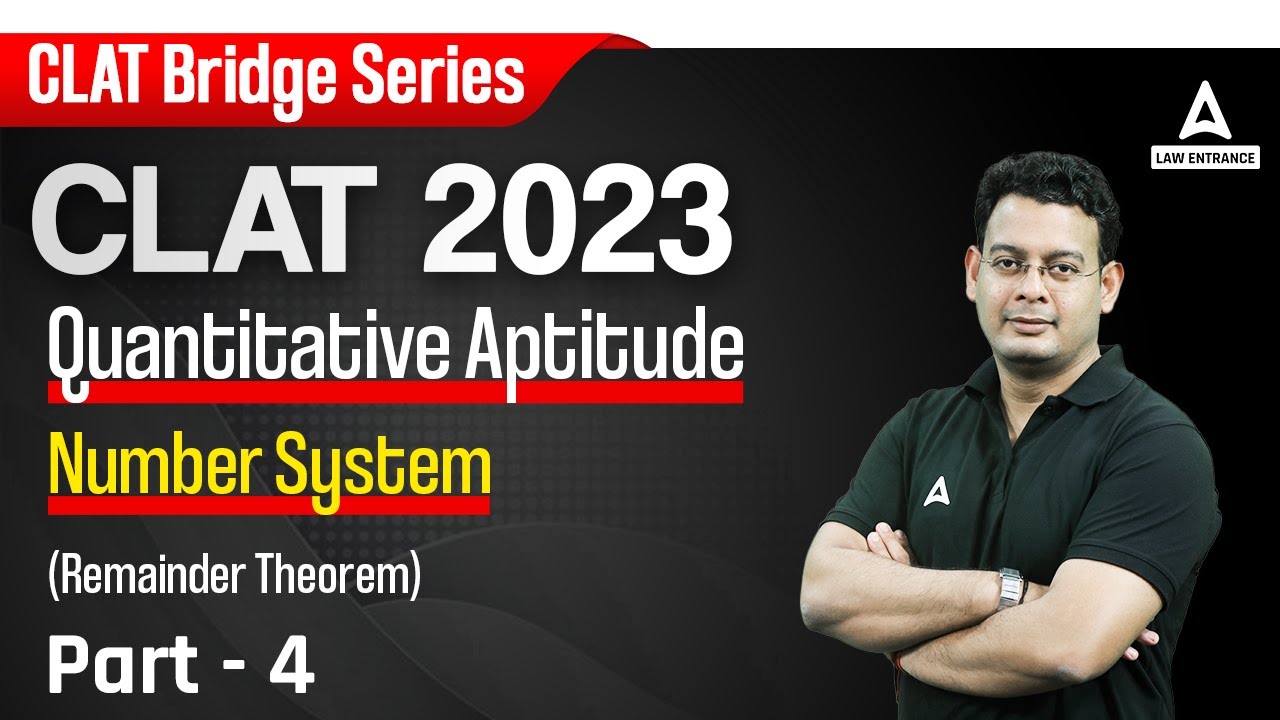 CLAT 2023 Quantitative Aptitude | Number System | Remainder Theorem ...