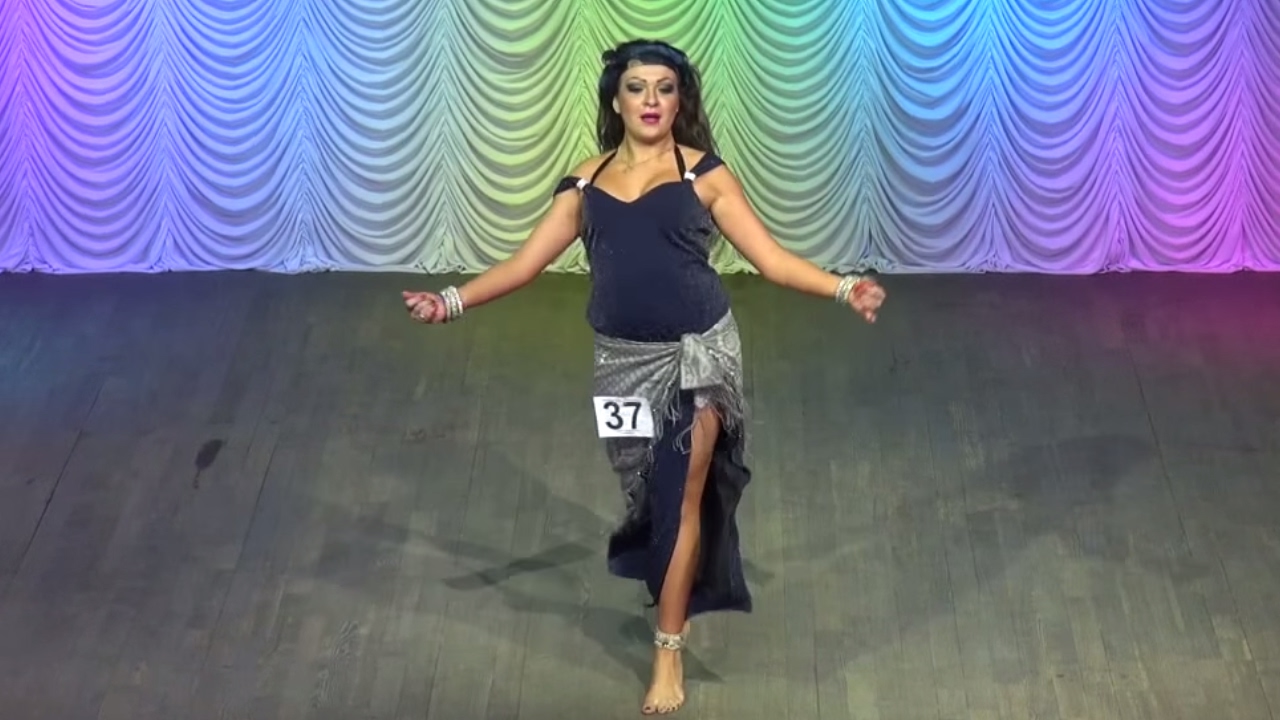 Анна Кухаренко ☀ Egyptian Belly Dance Folklore Raqs Baladi Solo FINAL ☀ ...