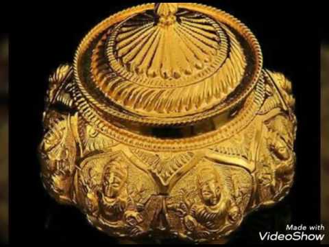 22K Gold Kumkum Box//22ct Gold Sindoor Box Designs - YouTube