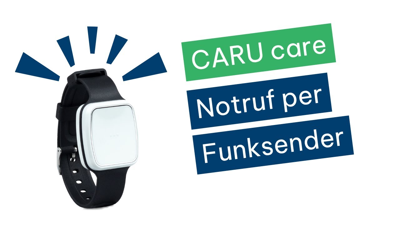 CARU care Hausnotruf: So lösen Sie den Funksender aus - YouTube