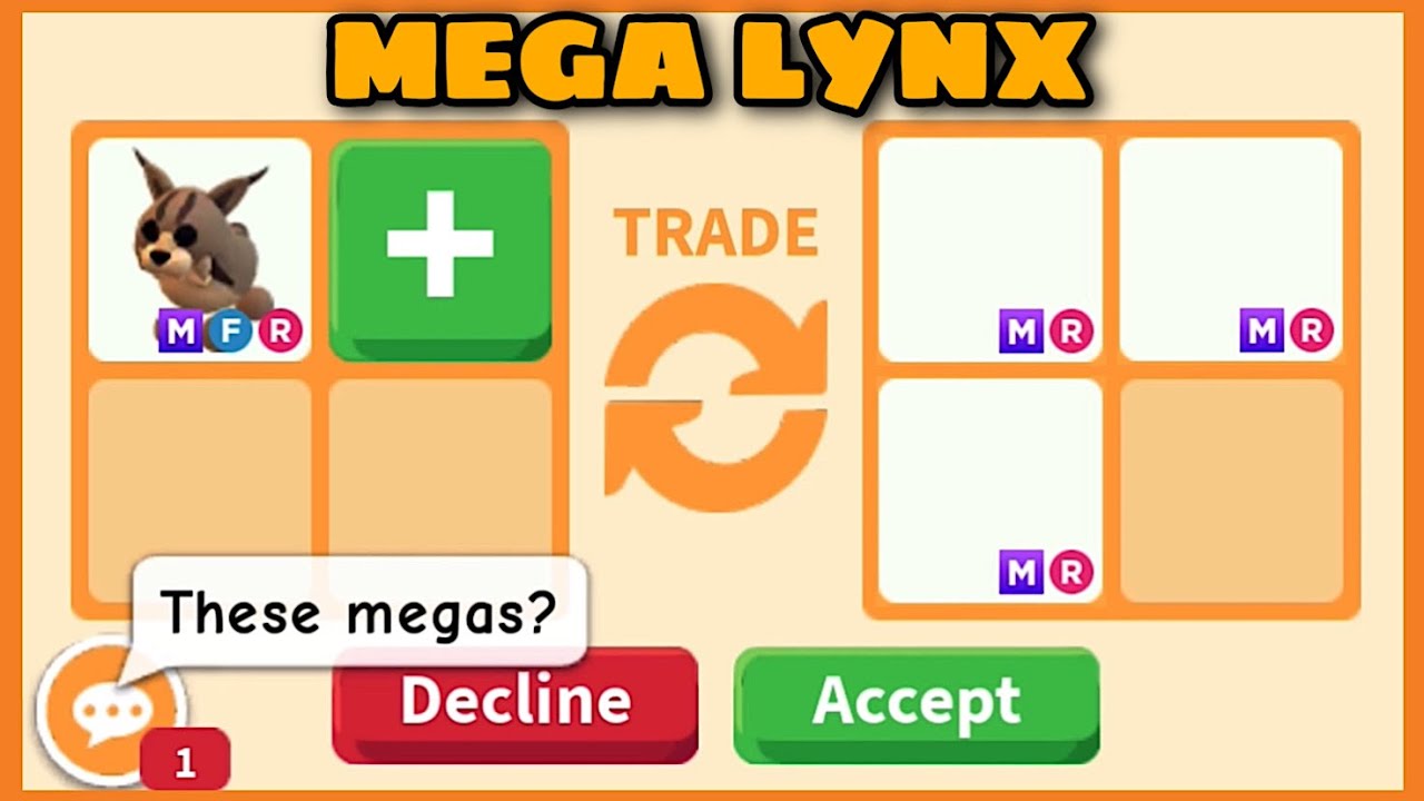 WOAH!!🤯🤯 THEY CAN GET MULTIPLES OF MEGA NOW!! WATCH 14 OFFERS FOR MEGA LYNX IN ADOPT ME - YouTube