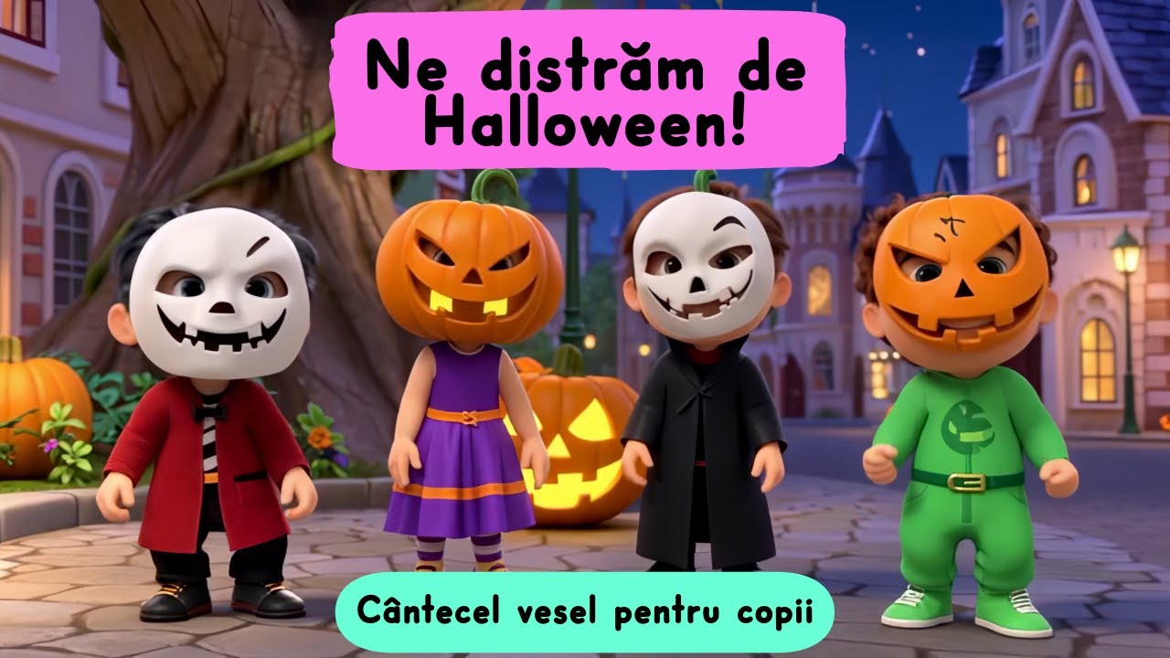 Cântece pentru copii: Ne distrăm de Halloween – Desene animate 2025 ...