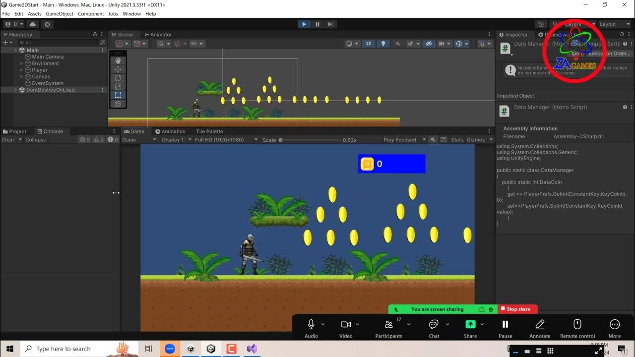 Game Unity 2D P3 - YouTube