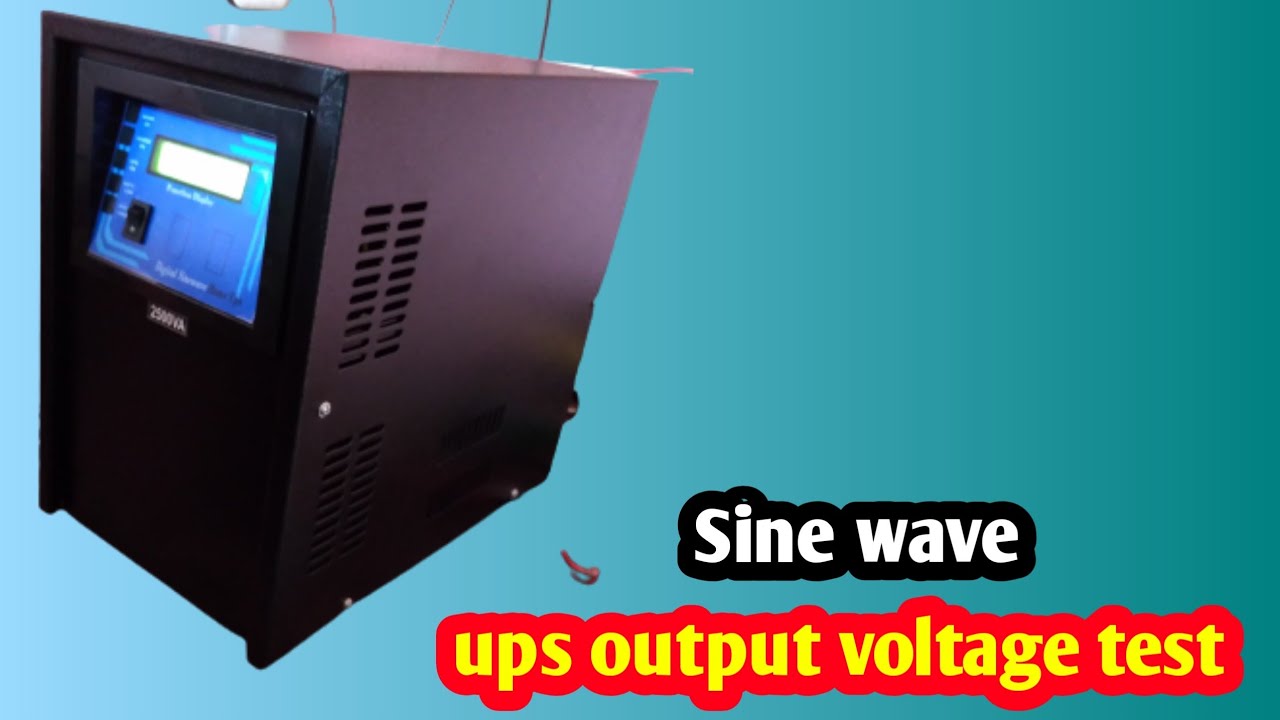 ups output voltage test - YouTube