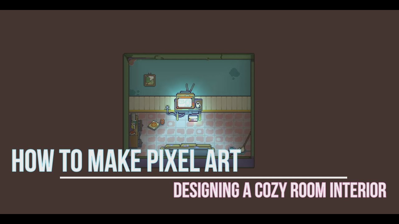 HOW TO MAKE PIXEL ART | DESIGNING A COZY ROOM INTERIOR - YouTube