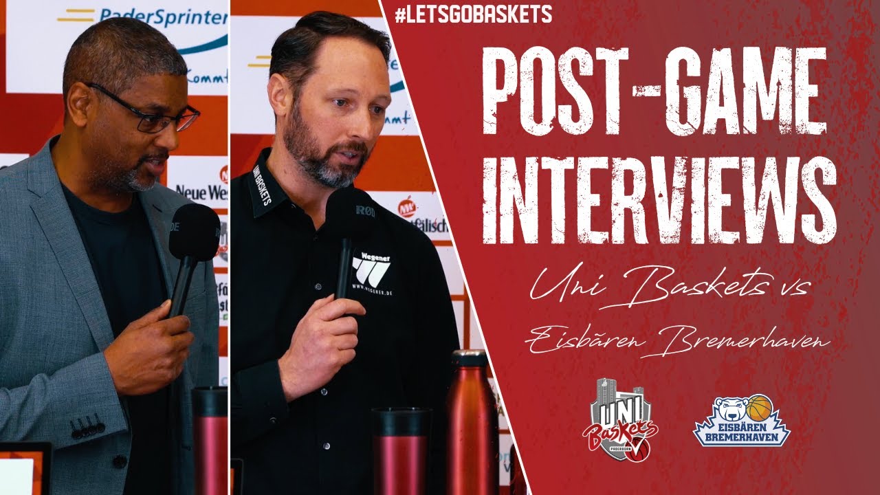 Post Game Interviews: Uni Baskets Paderborn vs Eisbãren Bremerhaven ...