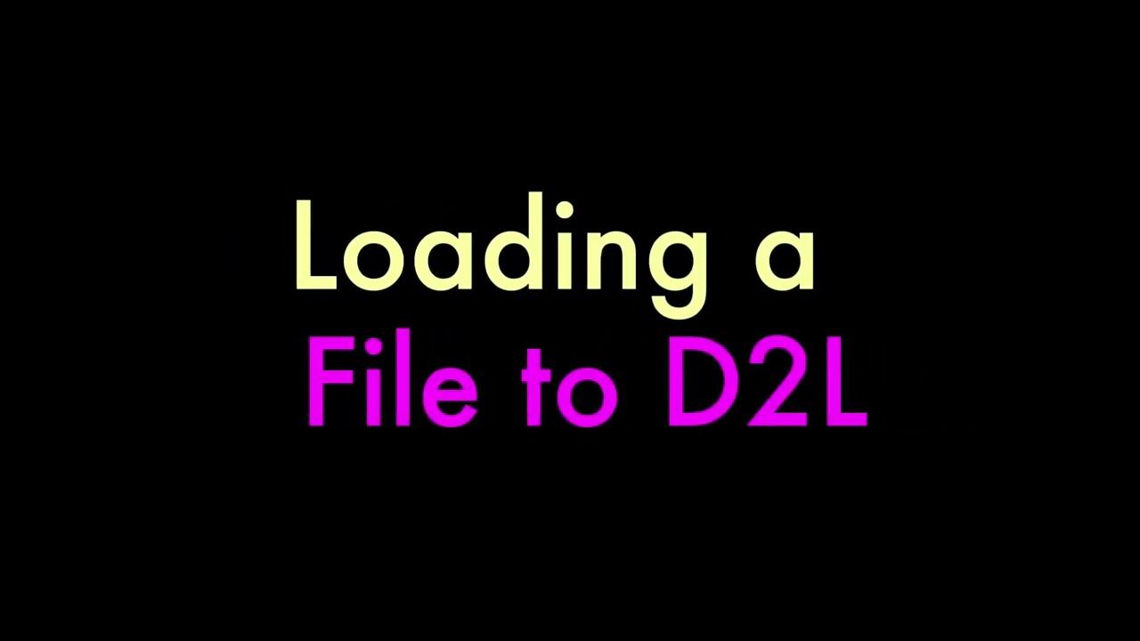 ENGLISH 101 - Adding a file to D2L. - YouTube