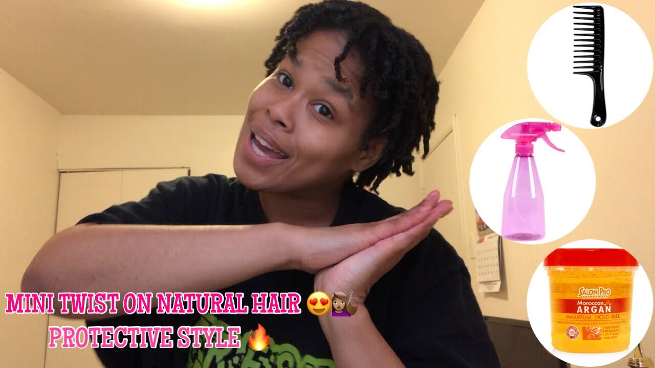 THE BEST MINI TWIST TUTORIAL ON 4B/C NATURAL HAIR - YouTube