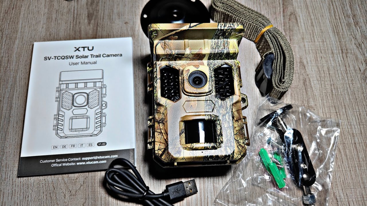 XTU Wildlife Solar Trail Camera Wifi SV-TCQSW (Review) - YouTube