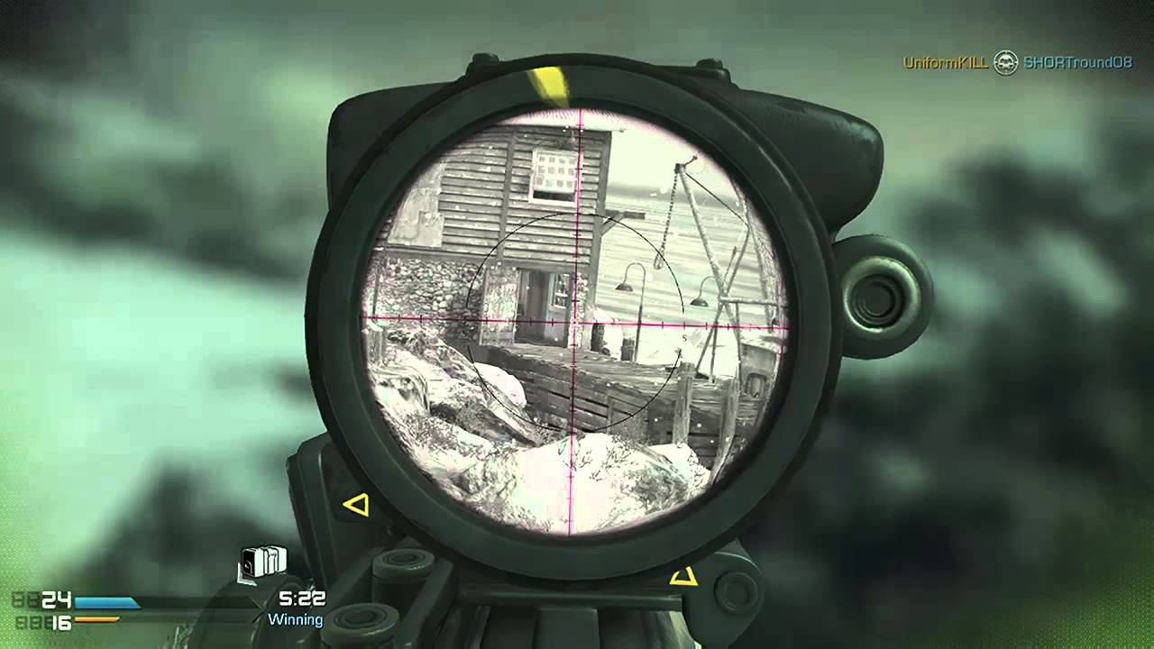 Xbox one COD Ghosts: Thermal Marksman Sniping 2 - YouTube