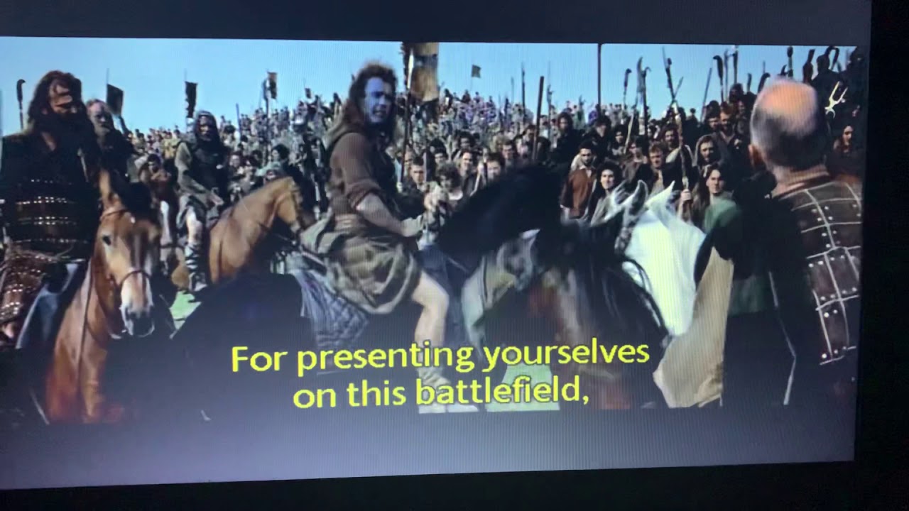 Braveheart - freedom speech - YouTube