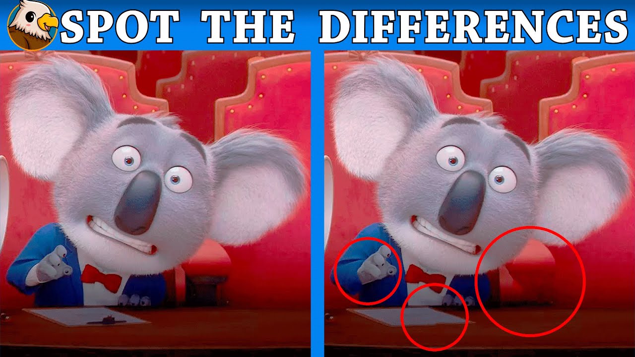 Spot The Difference: Sing and Sing 2 Quiz - YouTube