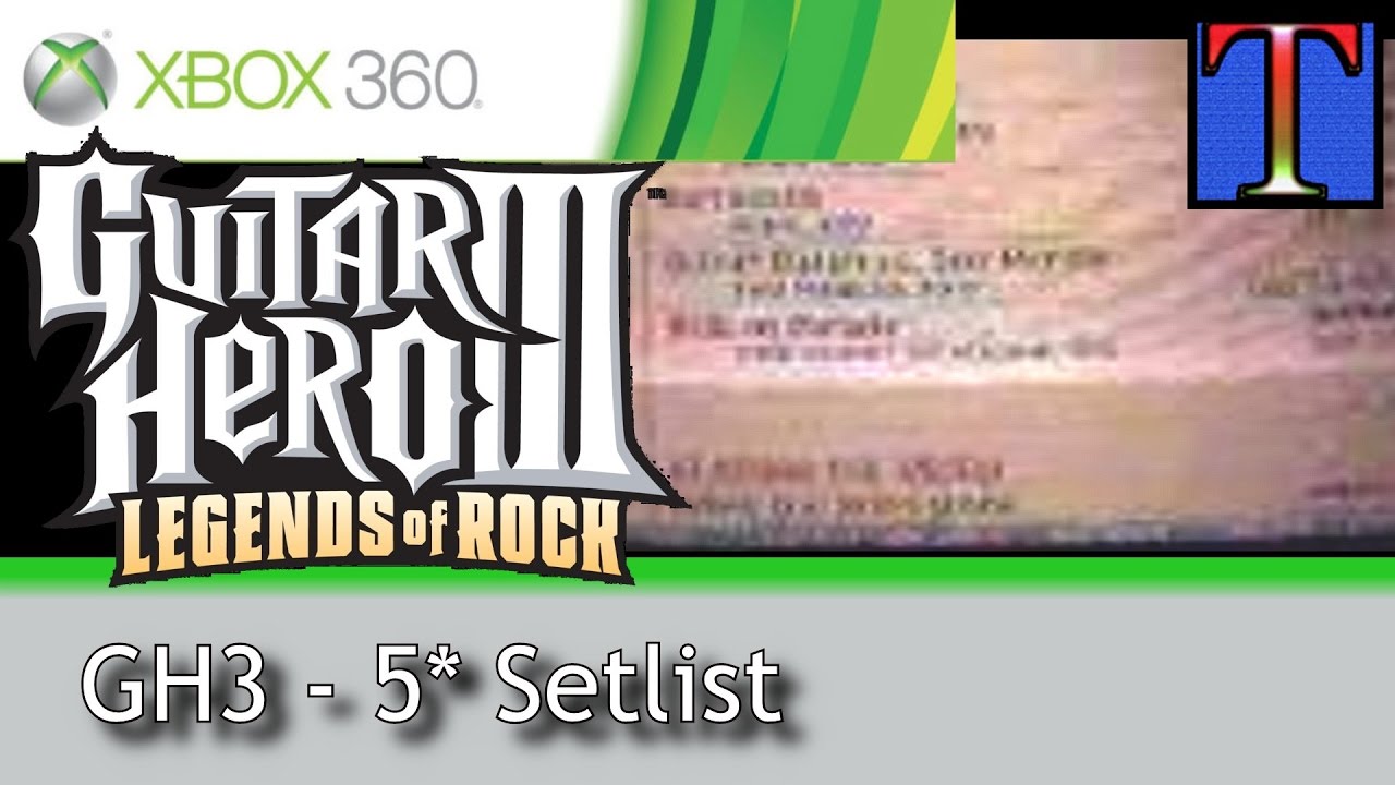 GH3 5* setlist! - YouTube