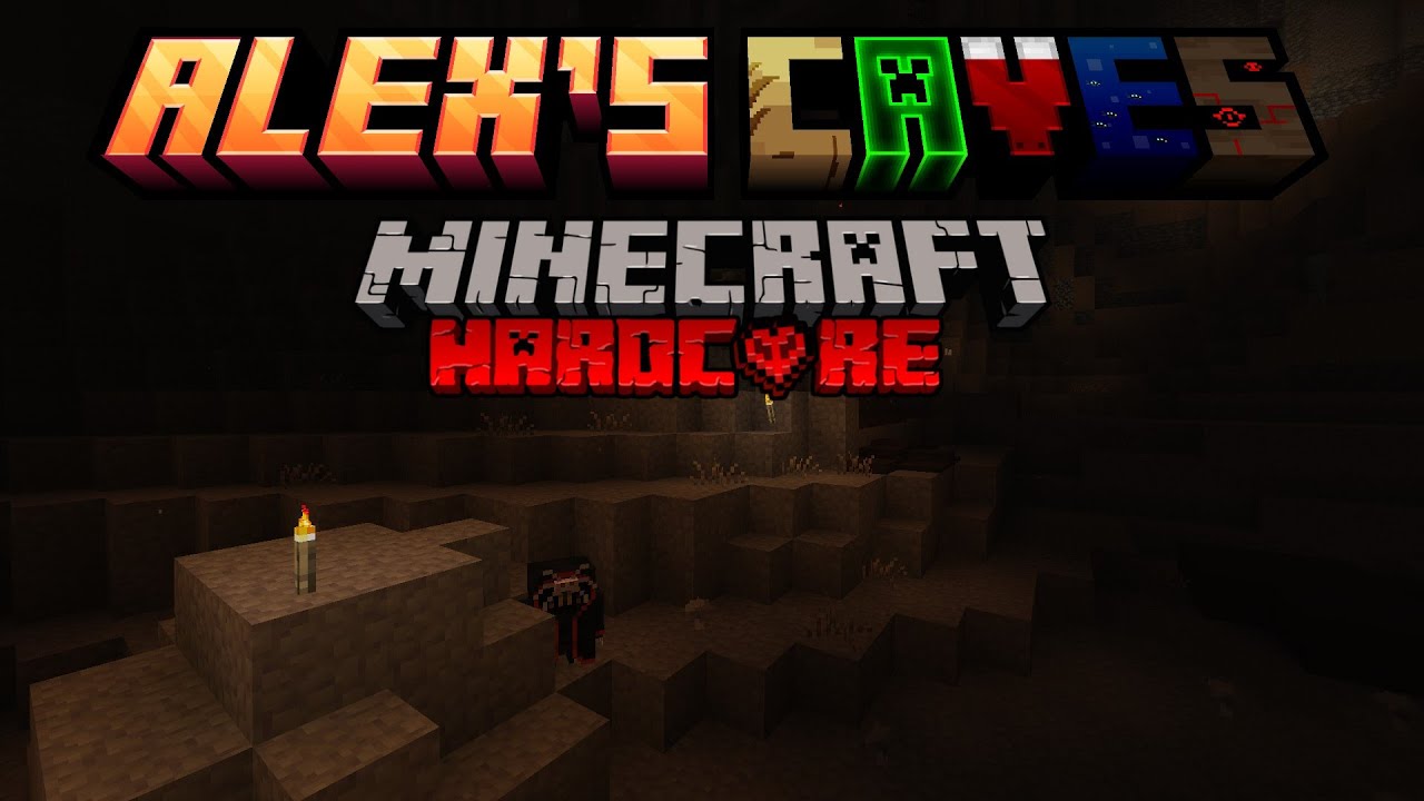 Discovering ALL NEW Biomes in Alex's Caves mod - HARDCORE - YouTube