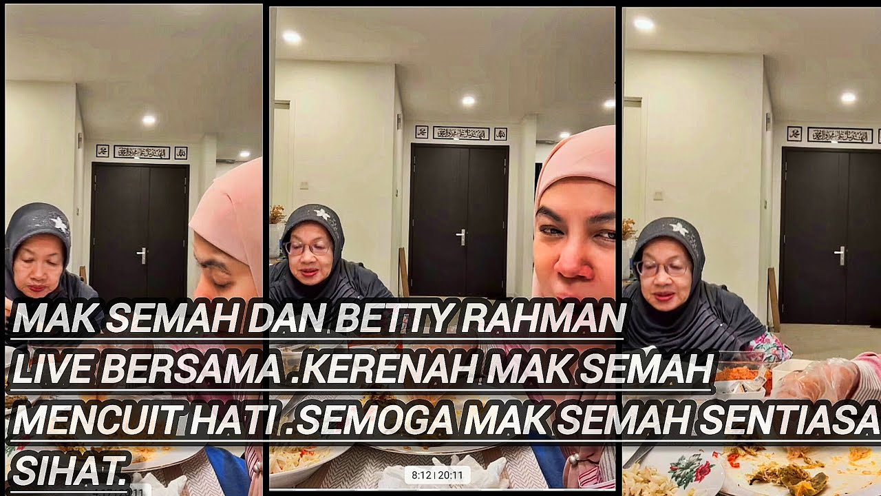 MAK SEMAH DAN BETTY RAHMAD LIVE BERSAMA .KERENAH MAK SEMAH MENCUIT HATI ...