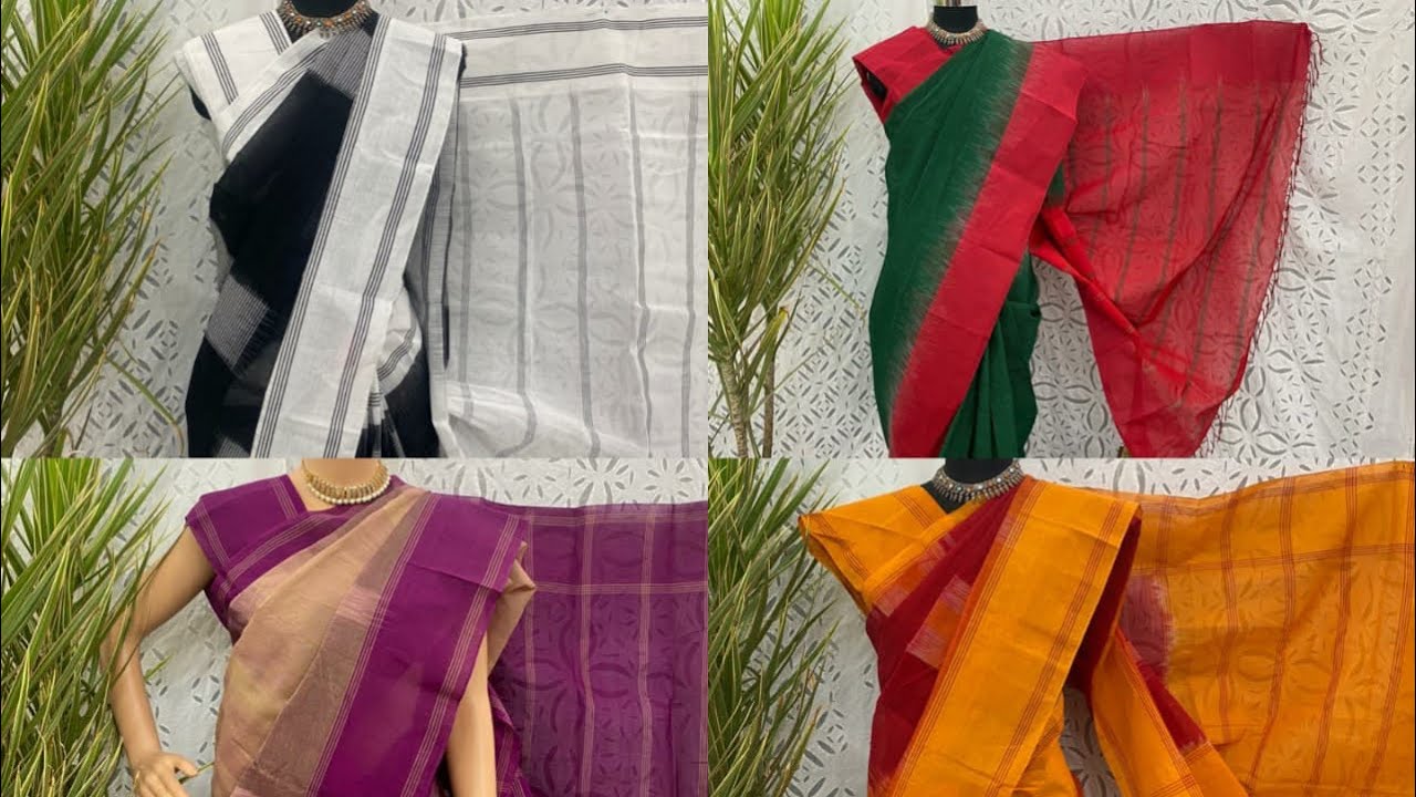Designer Hand loom sarees - YouTube