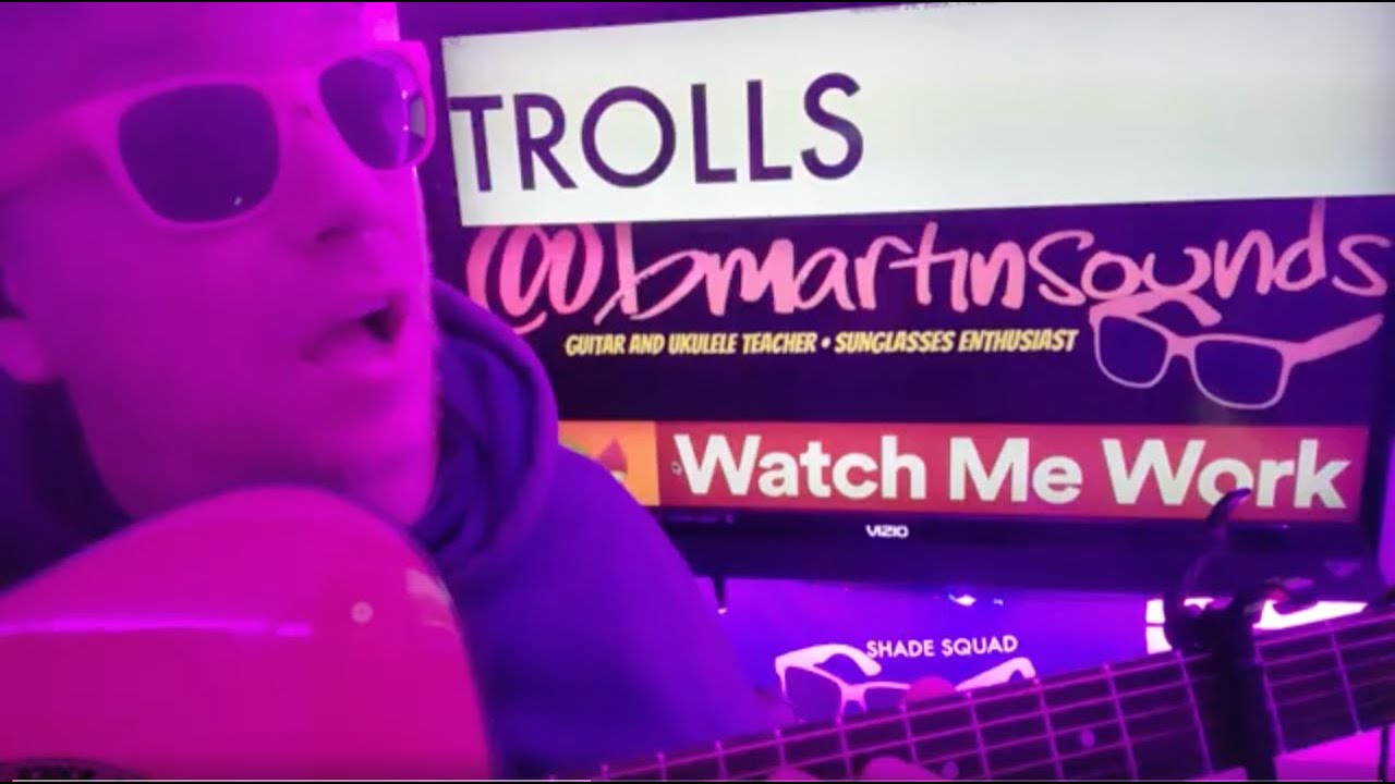 Watch Me Work - Trolls Band Together Guitar Tutorial (Beginner Lesson ...