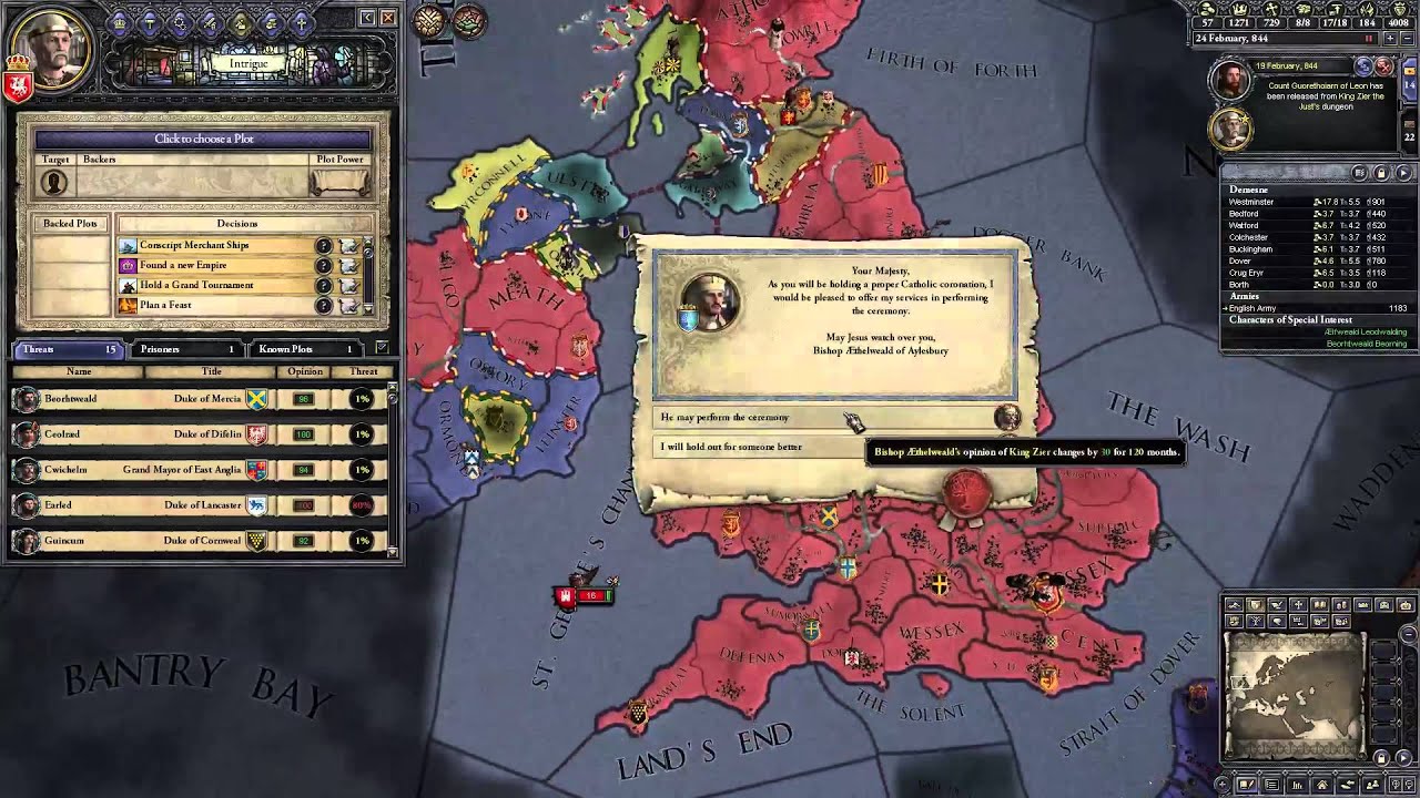 WTSub Challenge Let's Play: sp CK2 w/ CK2+ mod; Essex/769 start - 19 ...