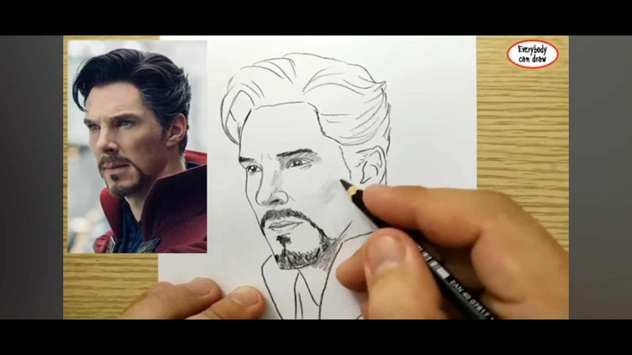 very easy # How to draw Dr Strange - YouTube