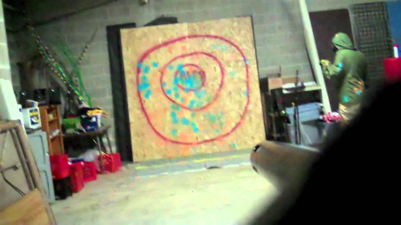 Paintball Target Practice - YouTube