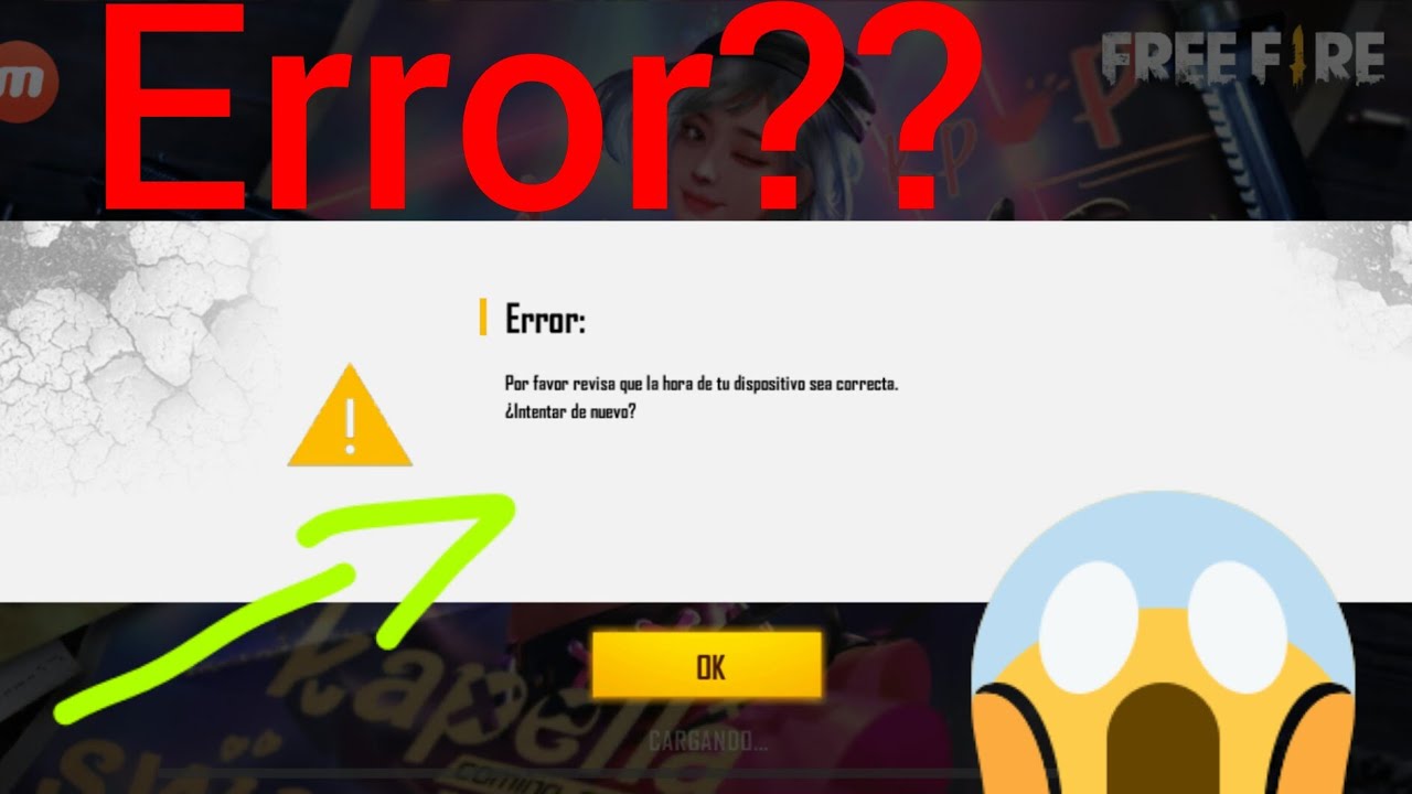 Error de free fire revise la hora de su dispositivo*solucion*2020 ...