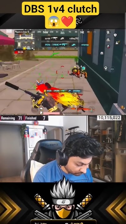 dbs 1v4 clutch😱 ️ #shorts #bgmi #dyanmogaming - YouTube