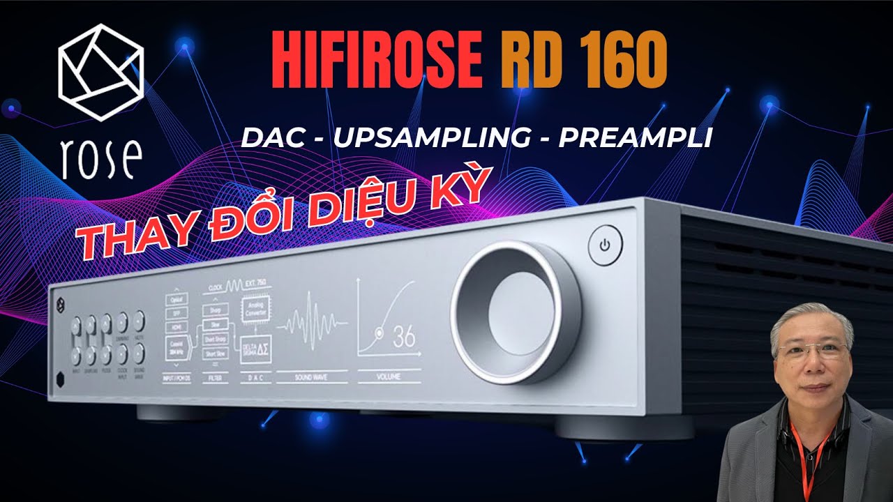 DAC HIFIROSE RD160 - CHUYỂN ĐỔI VÀ UPSAMPLING - PREAMP - CỰC KỲ XUẤT SẮC - YouTube