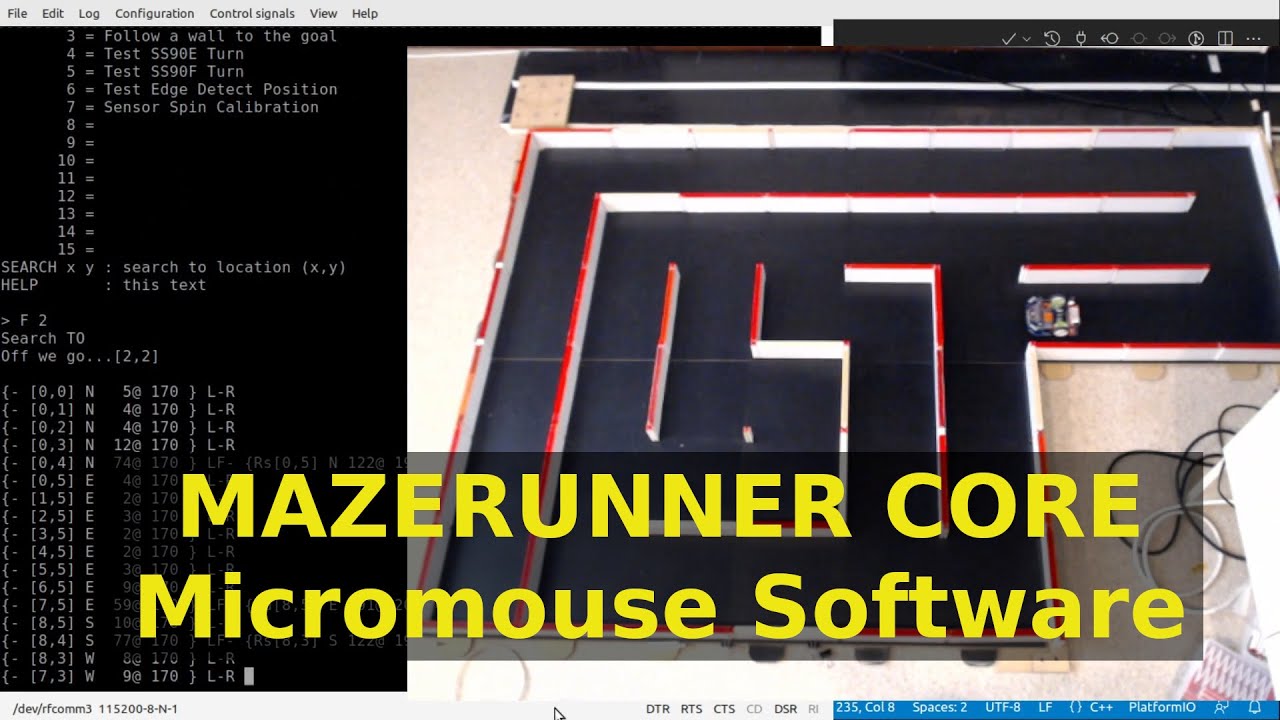 Mazerunner Core: Complete starter software for the UKMARSBOT micromouse ...