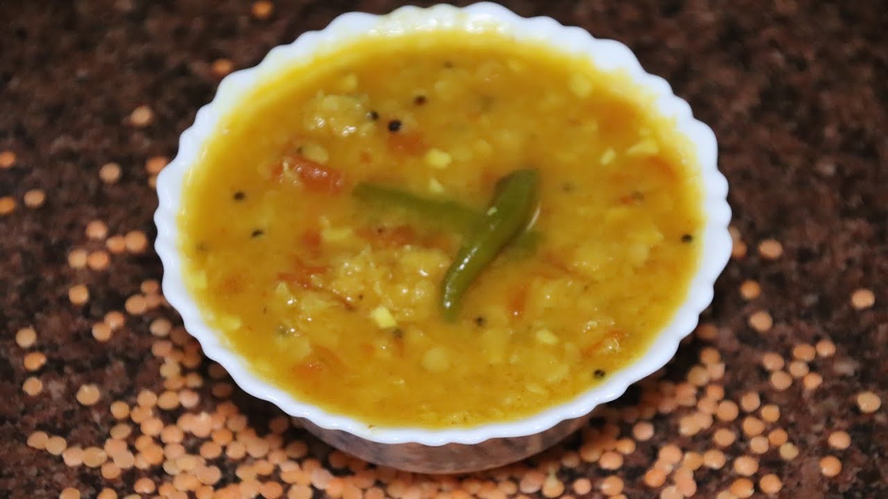 कड़ाही मे मसूर दाल बनाने की विधि - Indian Red Lentil Dal Recipe Video ...