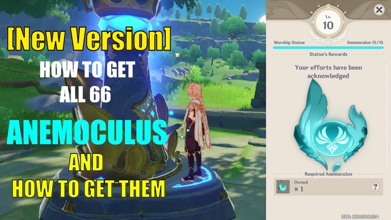 [New Version] All 66 Anemoculus Locations And How To Get Them - YouTube