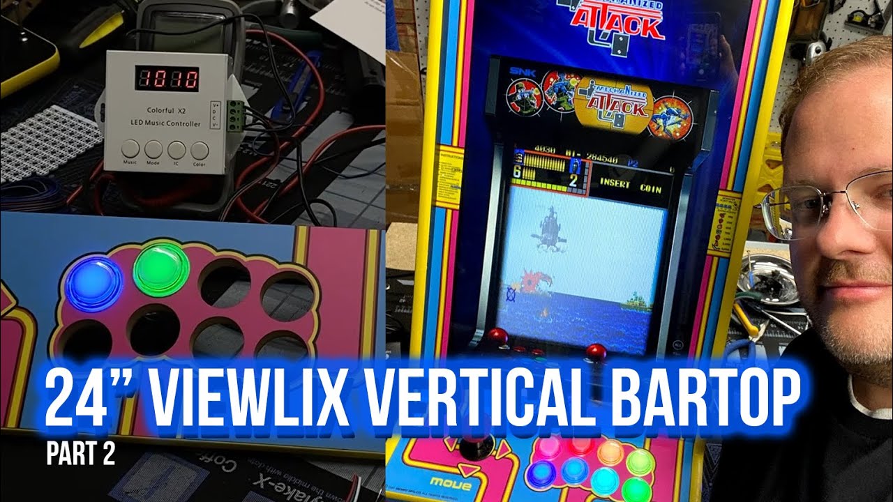 24" Viewlix Vertical Bartop build from Game Room Solutions PART 2 ...