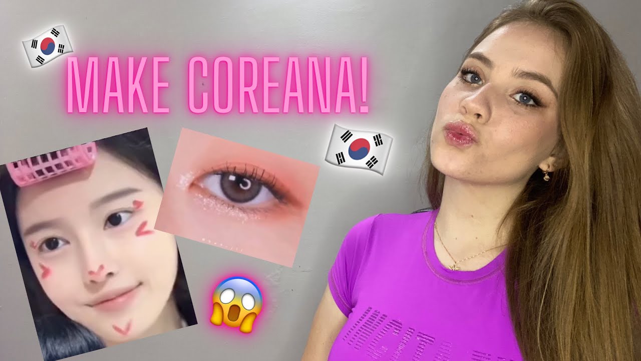 TENTEI REPRODUZIR UMA MAKE COREANA! - YouTube