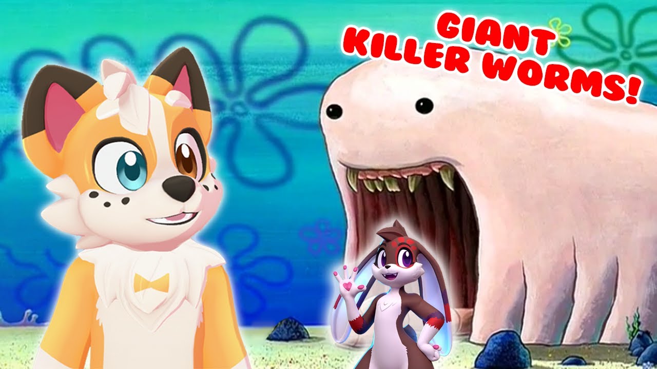 GIANT KILLER WORMS! | Furries Play LAST TRAIN OUTTA WORMTOWN | February ...