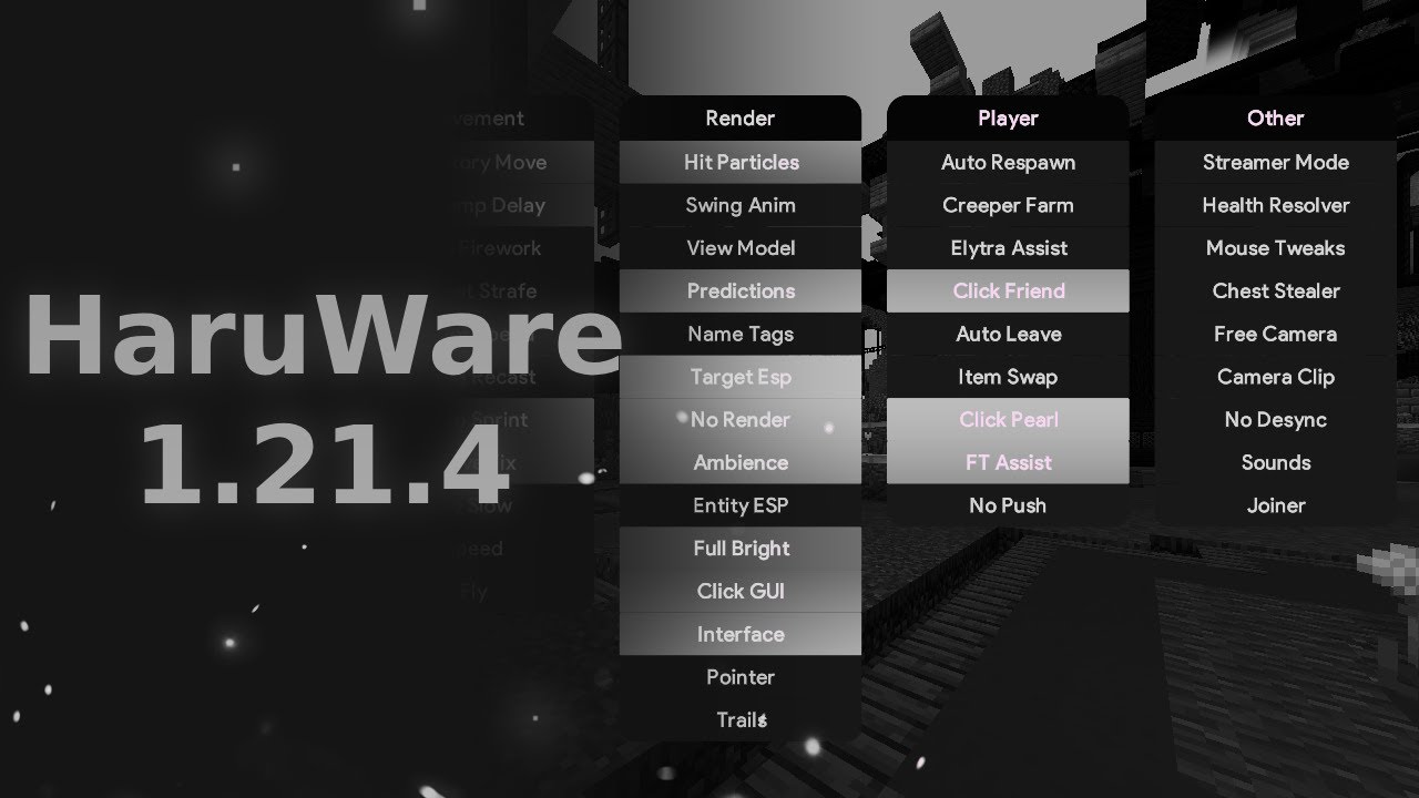 HARUKA CLIENT 1.21.4 BETA - YouTube