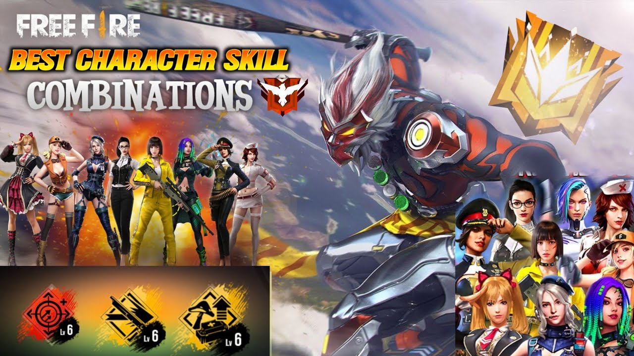 Free Fire Best Character Combination | Free Fire Best Character Cs Rank ...