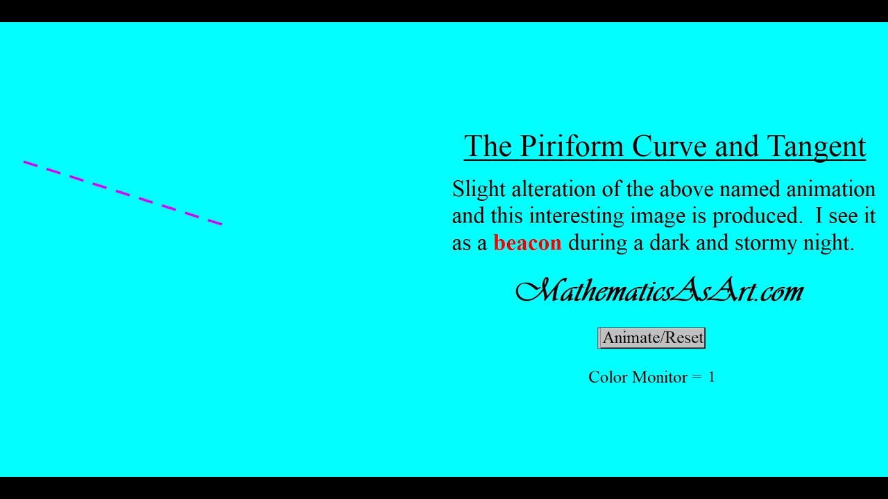 The Piriform Curve and Tangent Art - YouTube