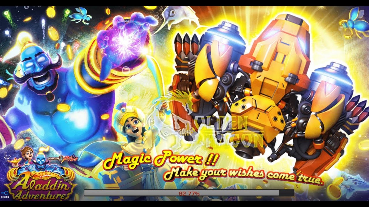 FORTUNE KINGS PLUS GoldenDragon | Fish Table | Aladdin Adventure - YouTube