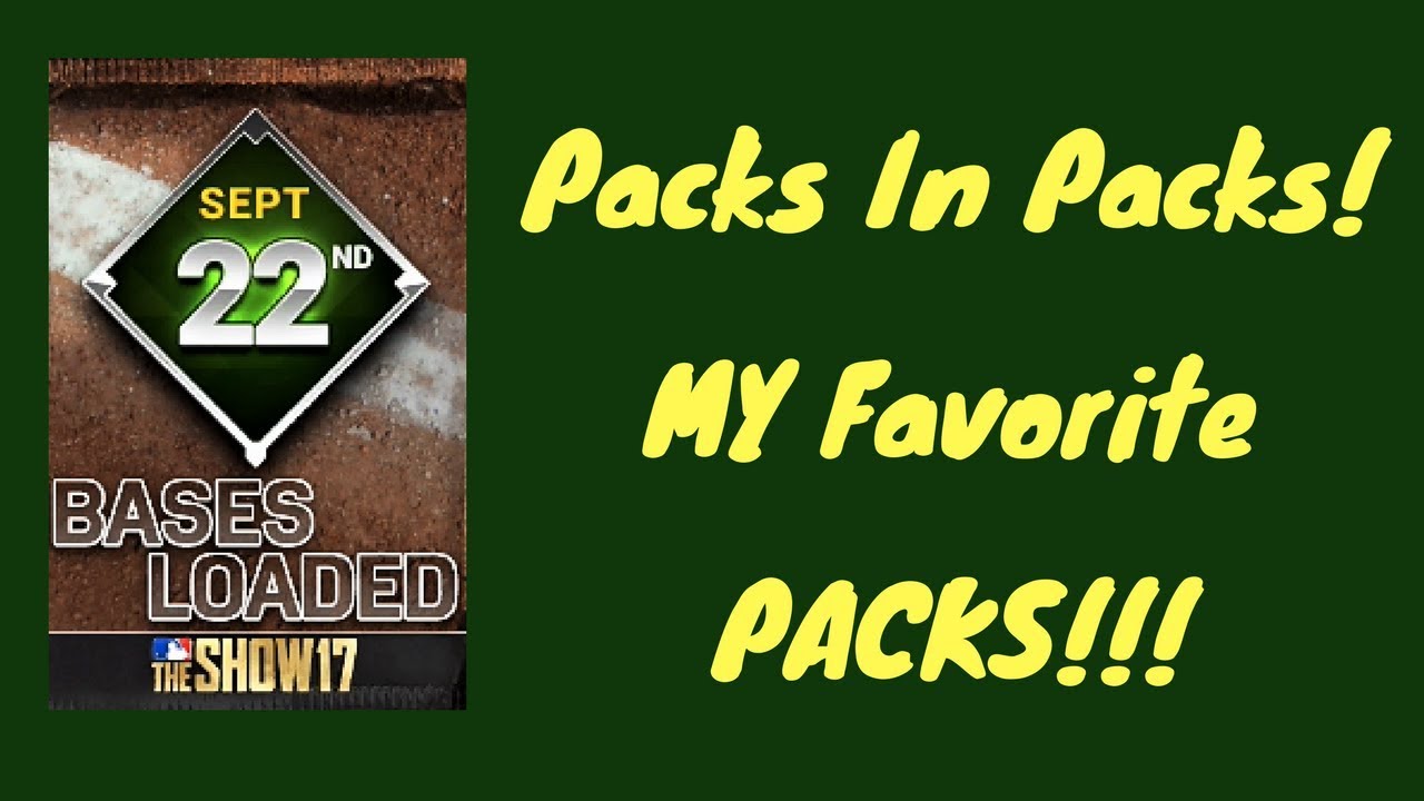 Packs In Packs! My Favorite bases loaded packs by far! Mlb the show 17 ...