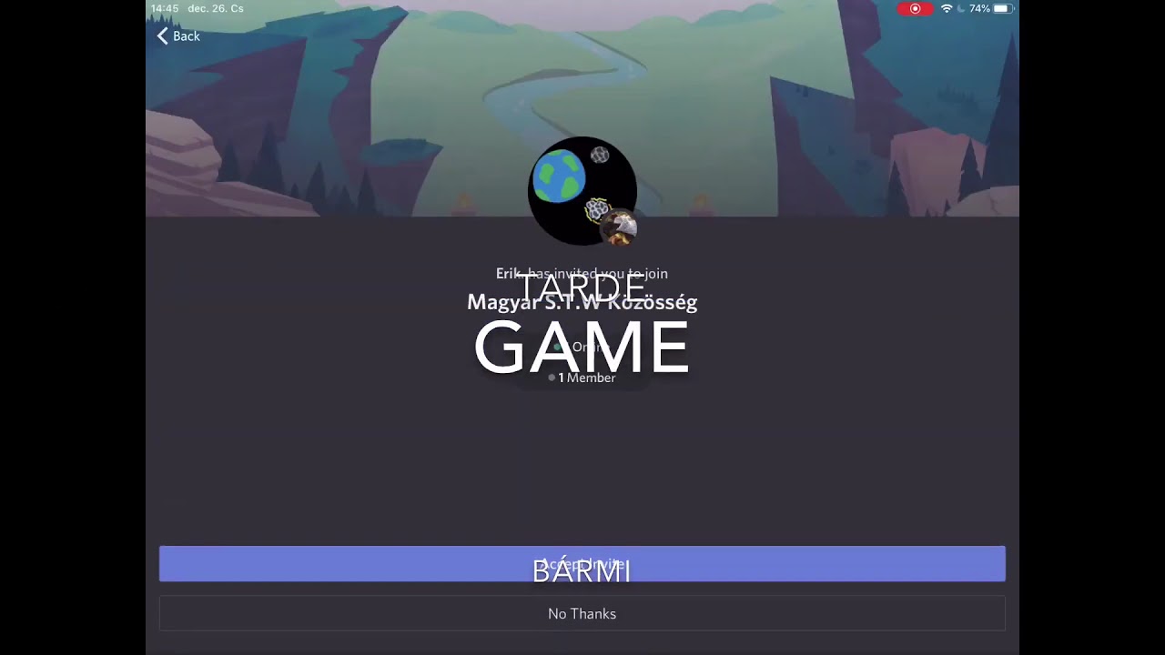 Első Magyar Save The World discord server!Csatlakozz apró közösségünkbe ...
