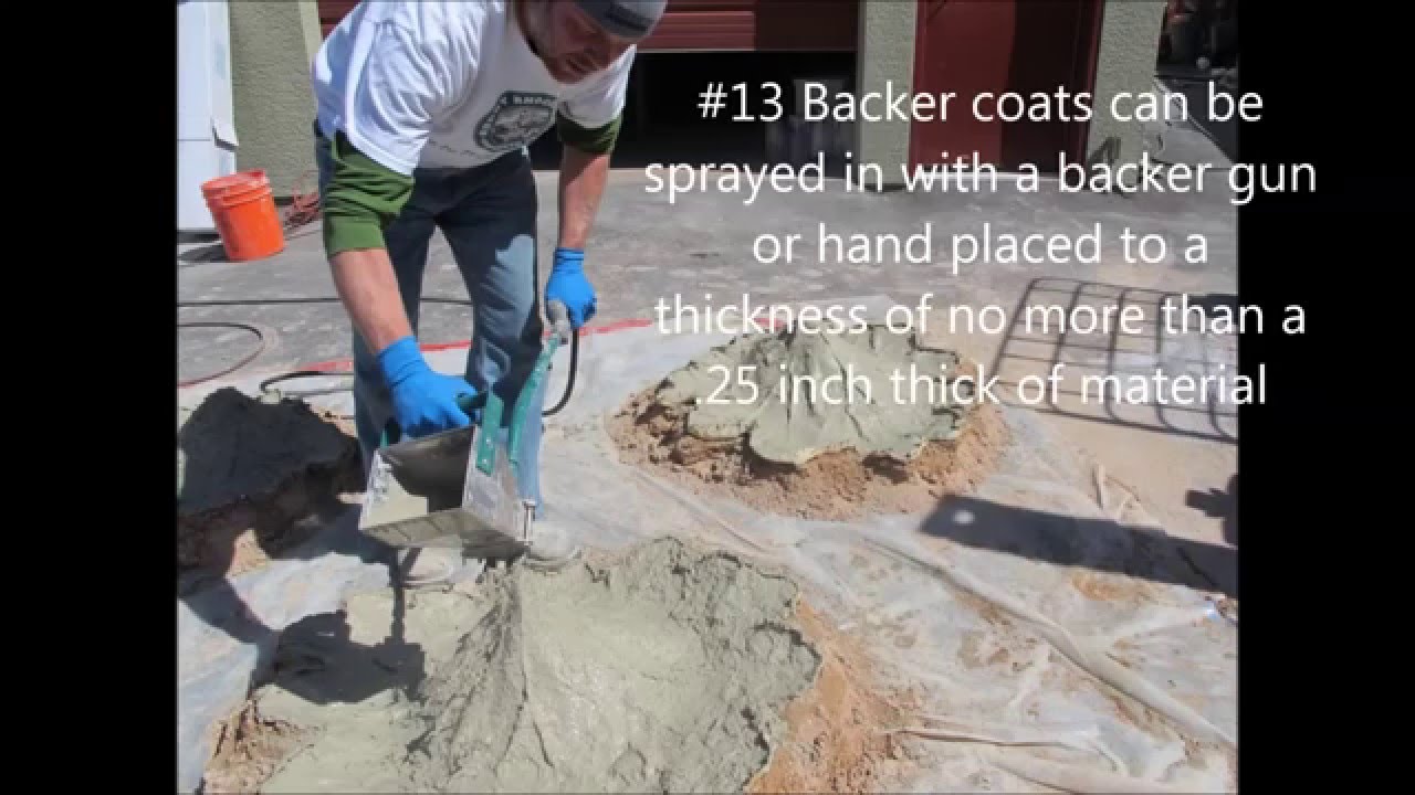 How to spray GFRC into Leaf molds - YouTube