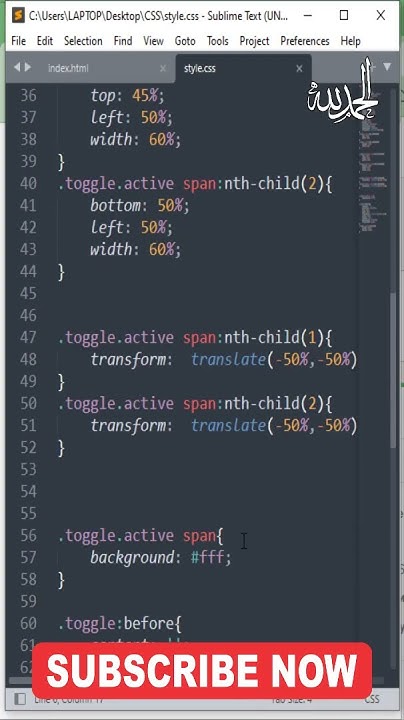 Css Transforming Hamburger Menu Icon Creative Menu Toggle Using Html5 Css3 Short Coding